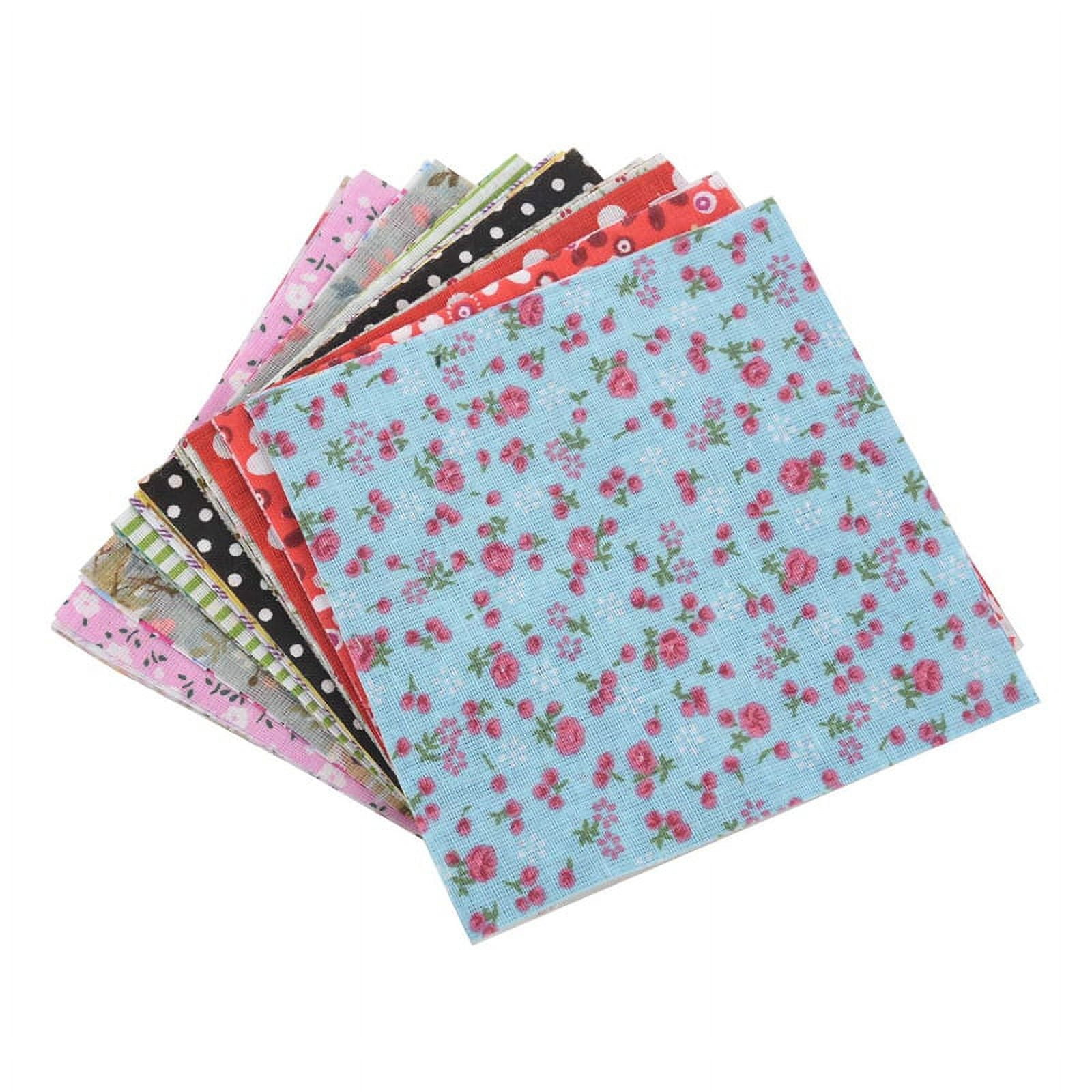 100Pcs 10x10cm Square Floral Cotton Fabric Patchwork Cloth For DIY ...