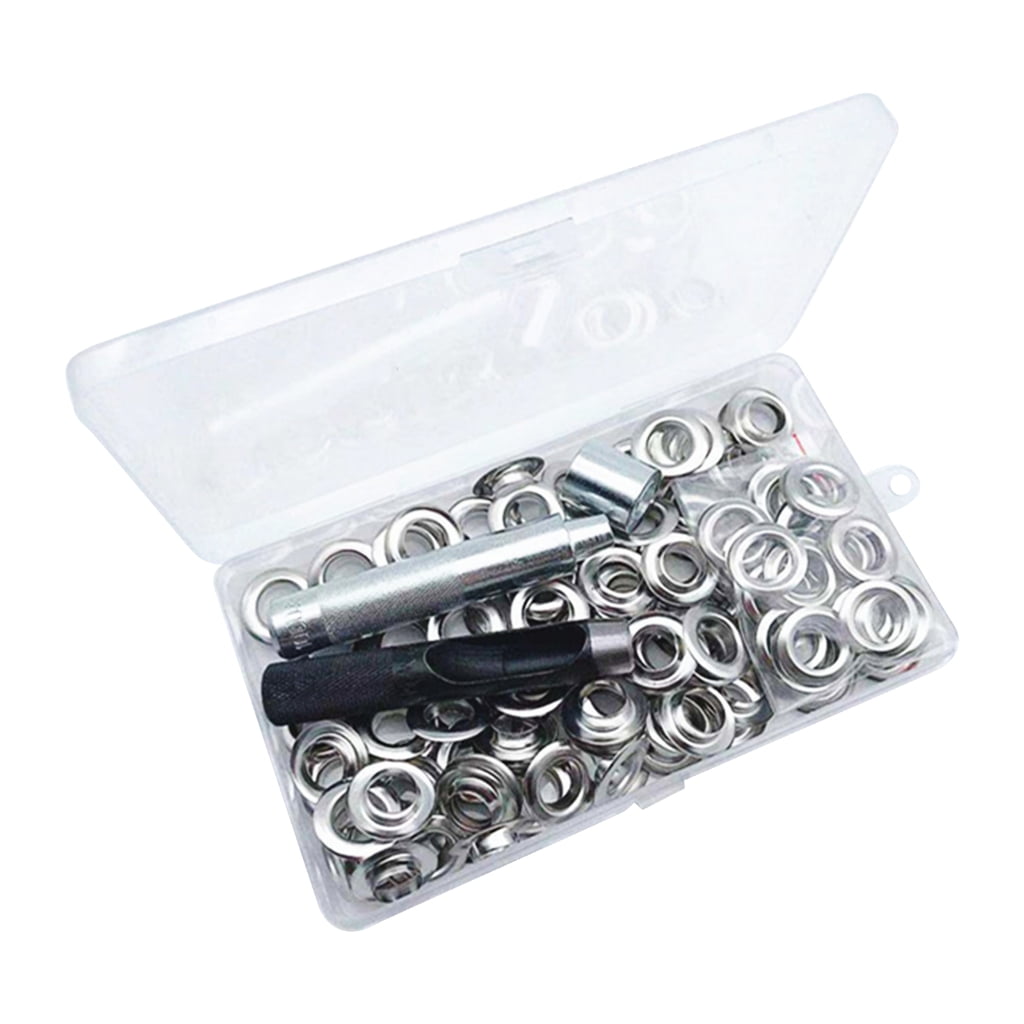 100Pcs 12mm Eyelet Kits with Eyelets Grommets, Washers and Grommet ...