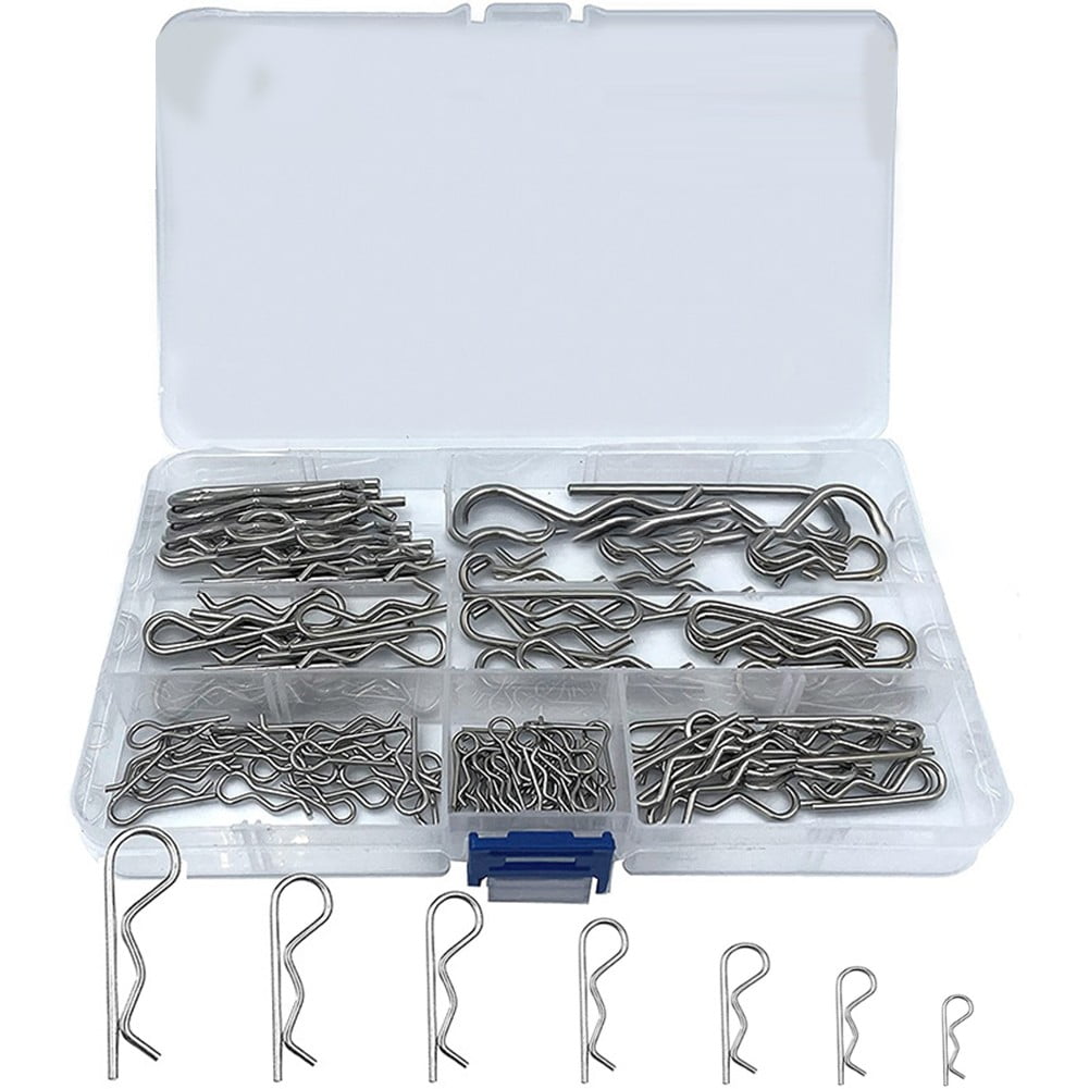 100Pcs/150Pcs/175Pcs Stainless Steel Galvanized Open-End Pin Hair Clip ...