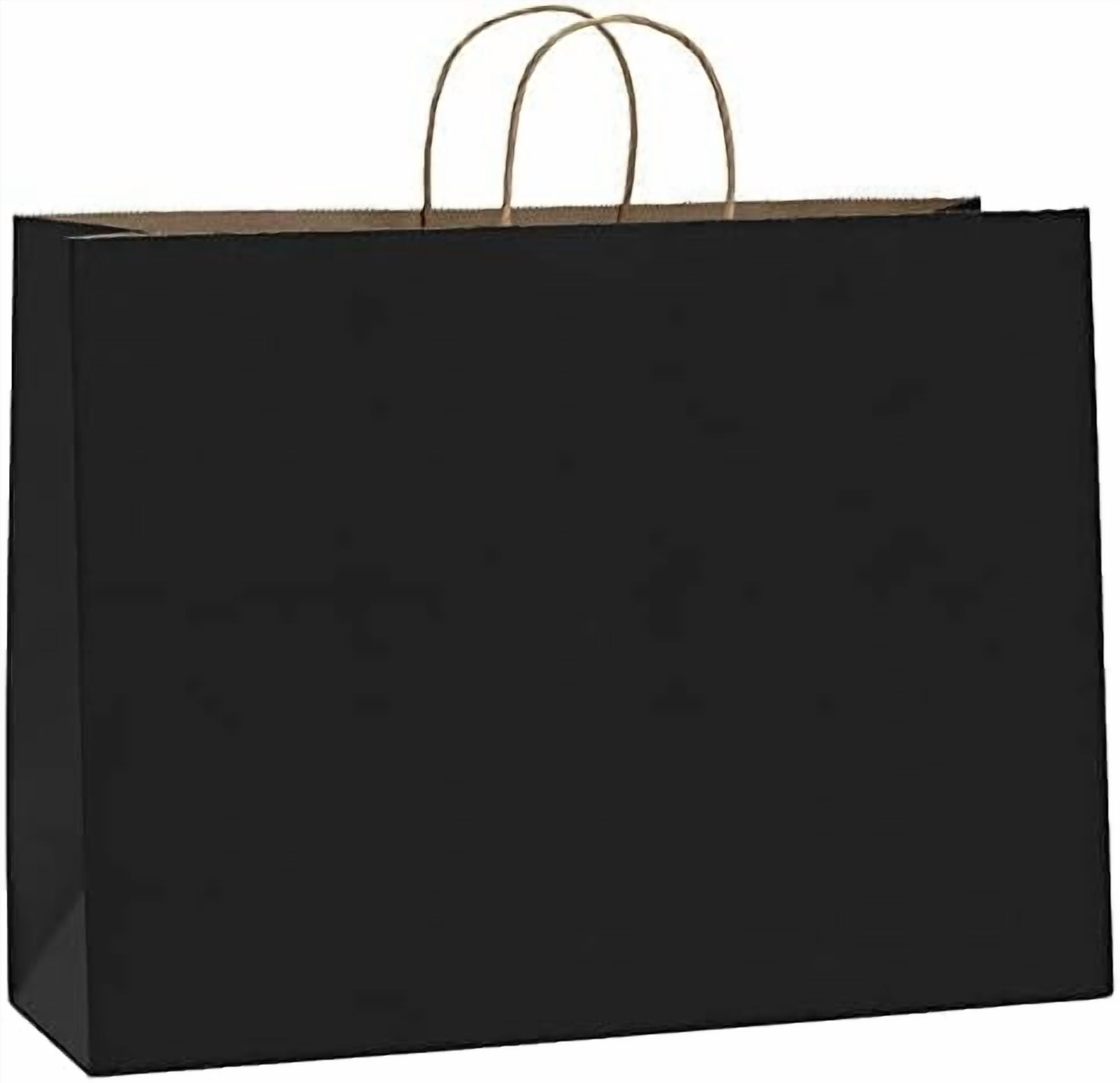 100Pcs 16x6x12 Inches Kraft Paper Bags with Handles Bulk, Large ...