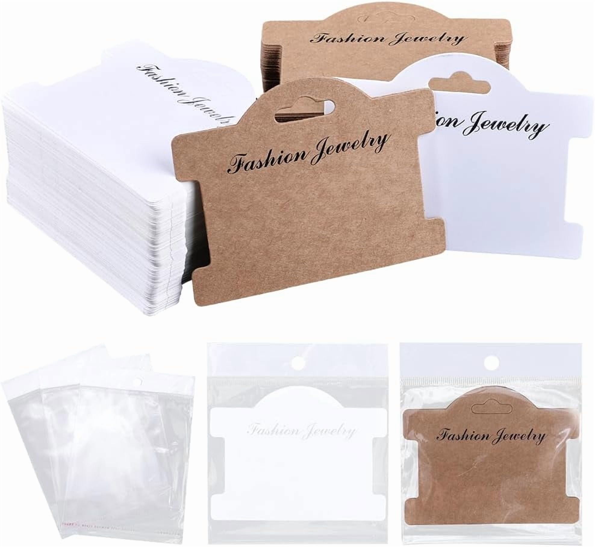 100Pcs 2 Colors Cardboard Display Cards Used For Necklace Mixed Color ...
