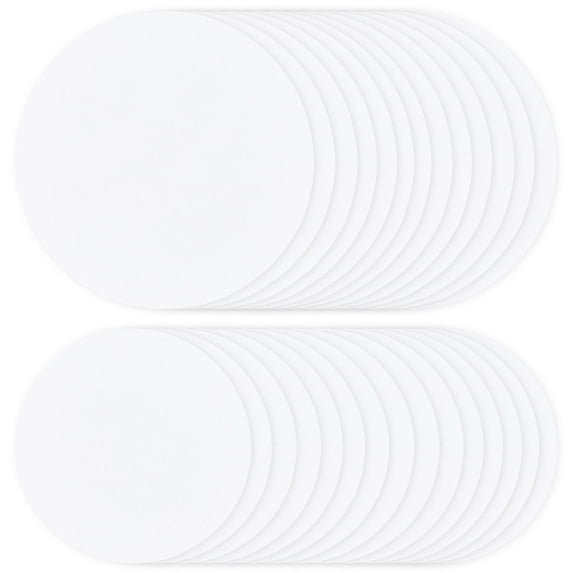 100Pcs 2 Sizes Parchment Paper Baking Sheets Round 6 7.9 Inch White Non ...