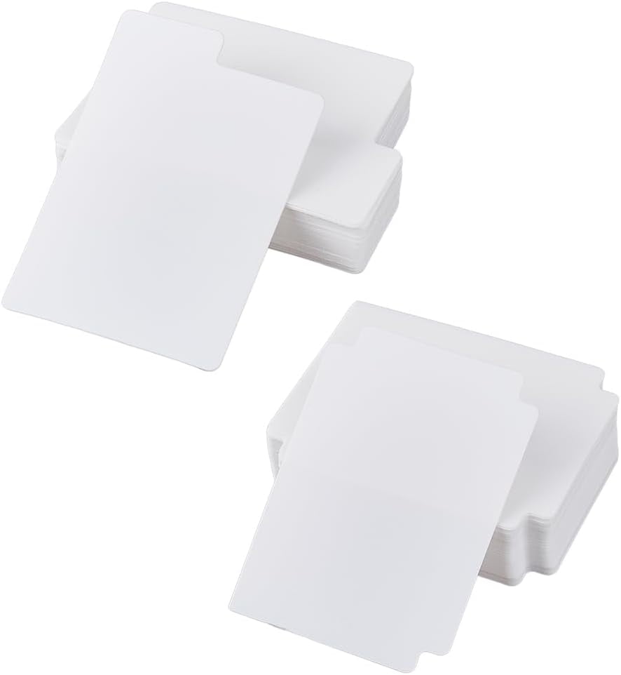 100Pcs 2 Styles Trading Cards Dividers White Card Dividers for Storage ...
