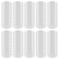 100Pcs 21mm Round Clear Plastic Coin Holder Capsules Box Storage ...