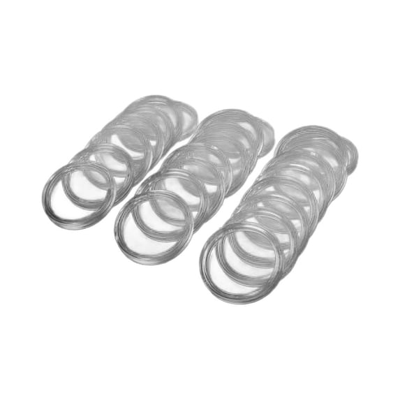 100Pcs 24mm Clear Round Plastic Coin Holder Capsule Container Storage ...