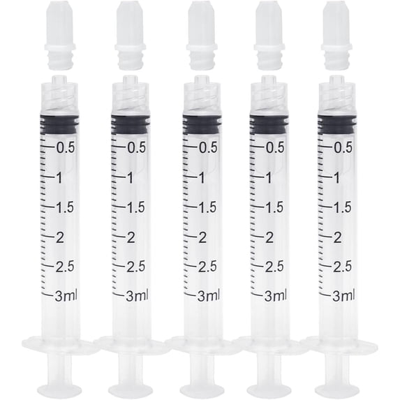 100Pcs 25 Gauge 5/8 Inch (16MM) Needle Luer Lock Individual Package of ...