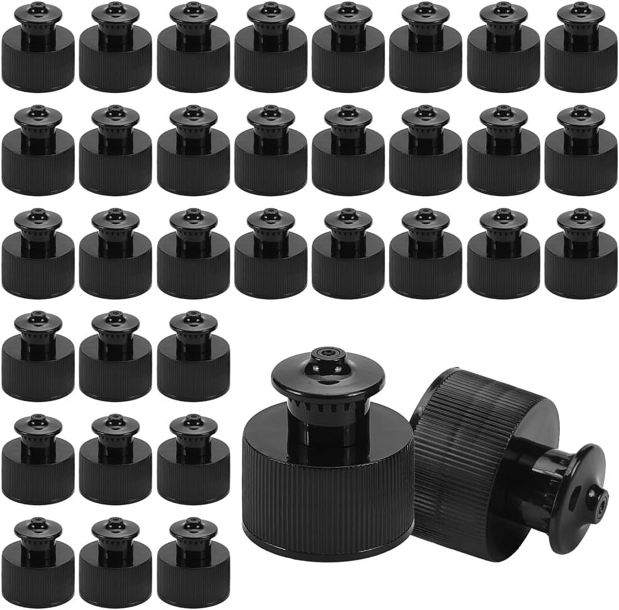 100Pcs 28/410 Black Plastic Push Pull Replacement Caps 28mm Inner ...