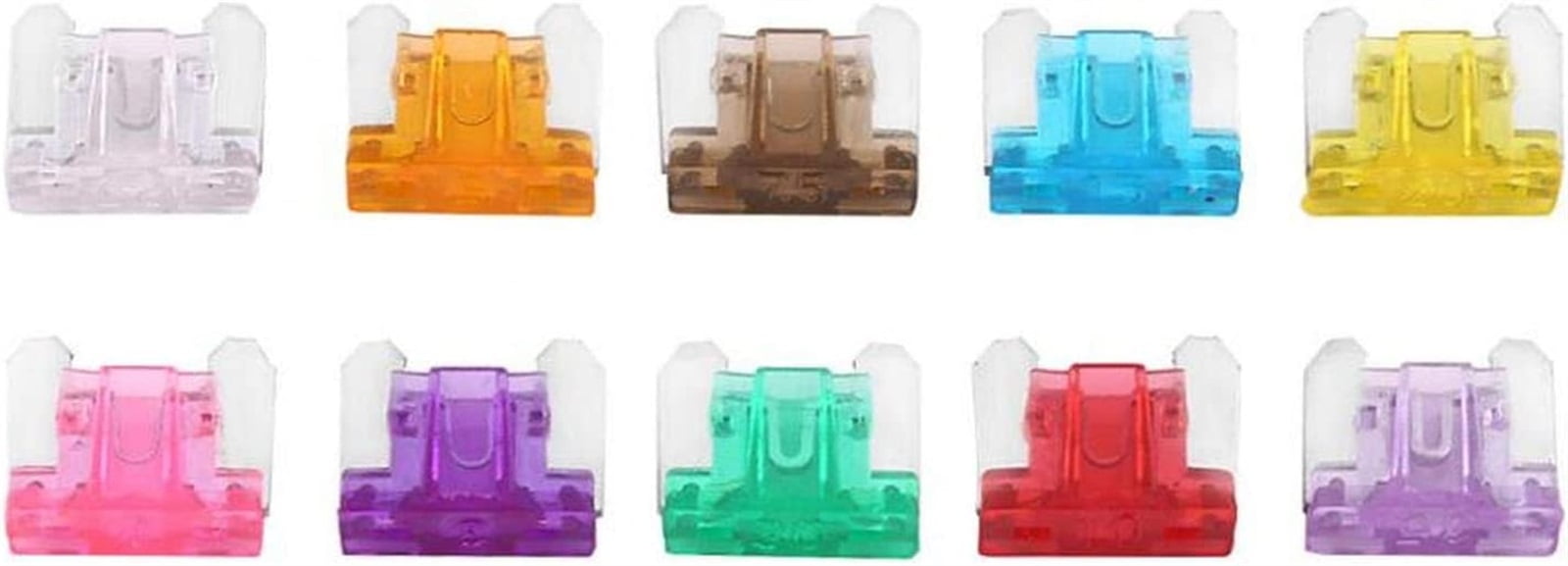 100Pcs 2A 35A Amp Assortment Micro Mini Blade Fuse Set Kit for Car Auto ...