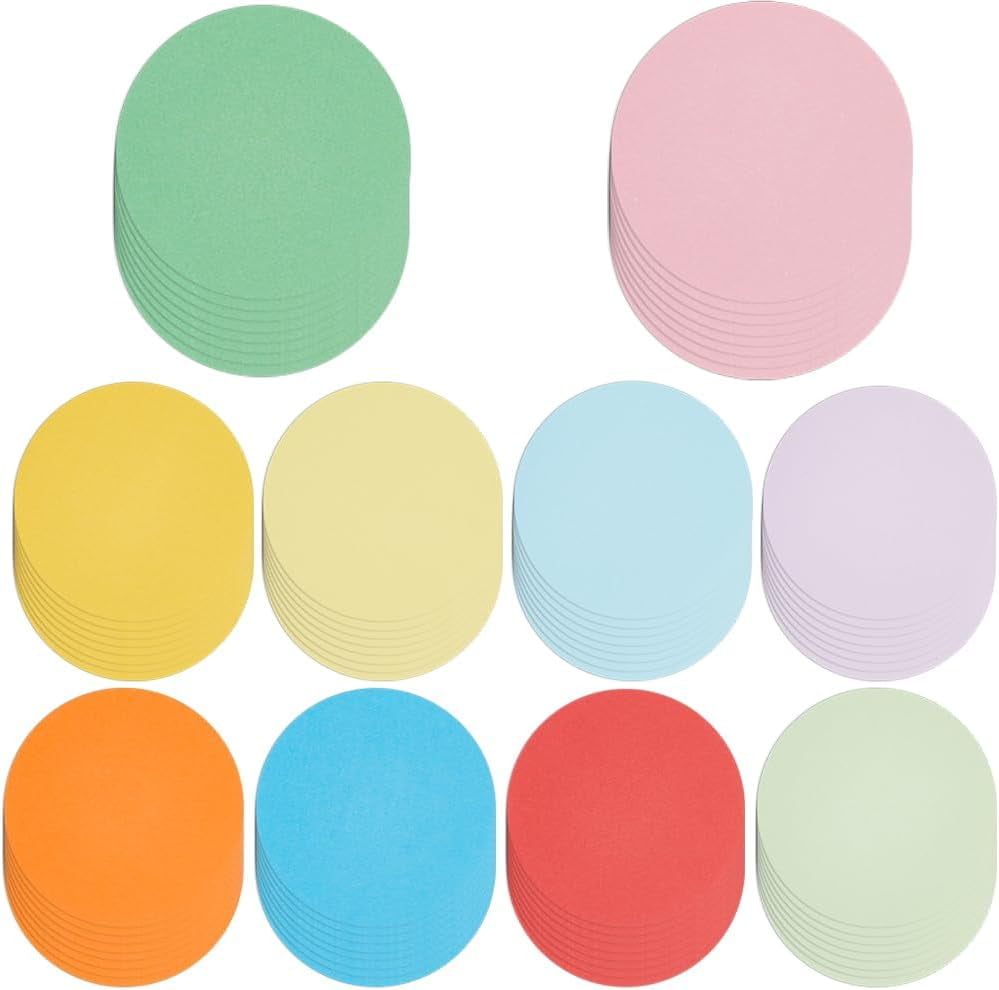 100Pcs 3.4 Inch Circle Paper Cut Outs Colorful Paper Cutouts Assorted ...