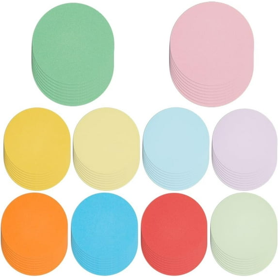 100Pcs 3.4 Inch Circle Paper Cut Outs Colorful Paper Cutouts Assorted ...