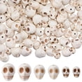 100Pcs 3 Styles Turquoise Beads Dyed Beige 8-12x6-10x7-11mm Hole: 1mm ...