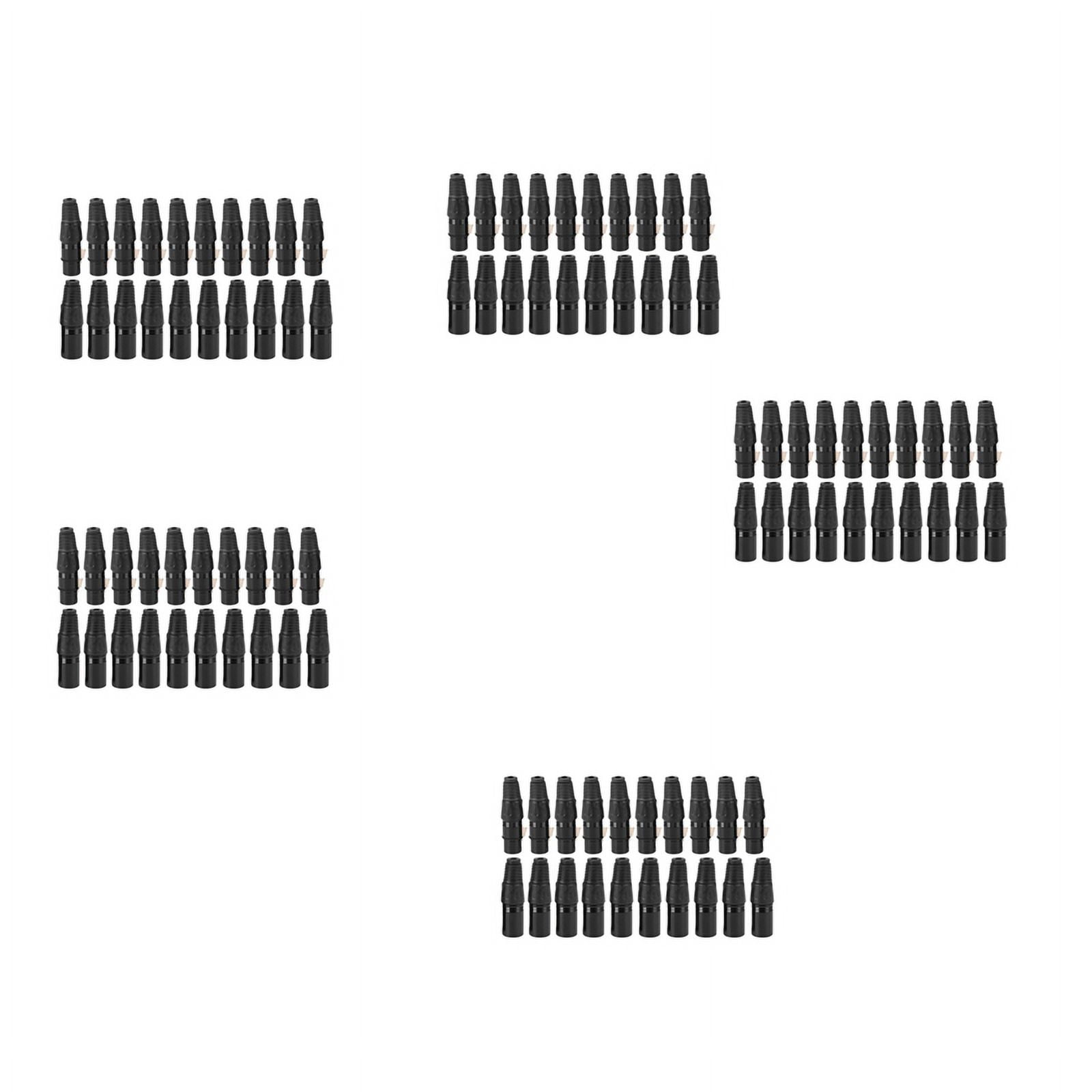 100Pcs 3Pin Xlr Male to Female Microphone Extension Microphone Cables ...