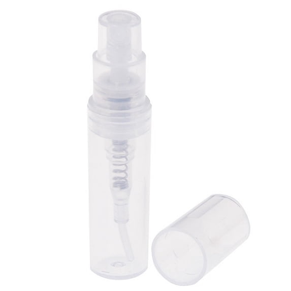 100Pcs 3ml Mini Clear Plastic Refillable Spray Bottle Portable Perfume ...