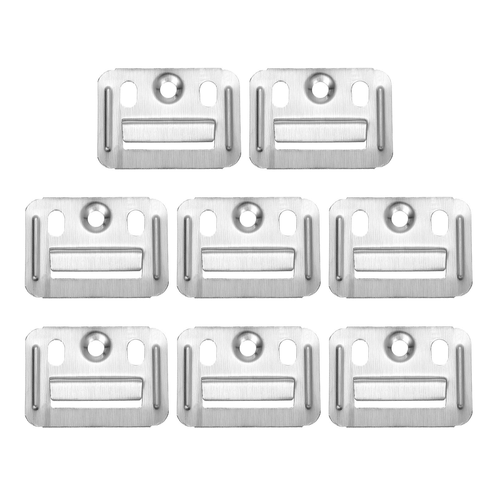 100Pcs 43mmx32mmx0.4mm Wall Panel Buckle, Stainless Steel Panel Clips ...