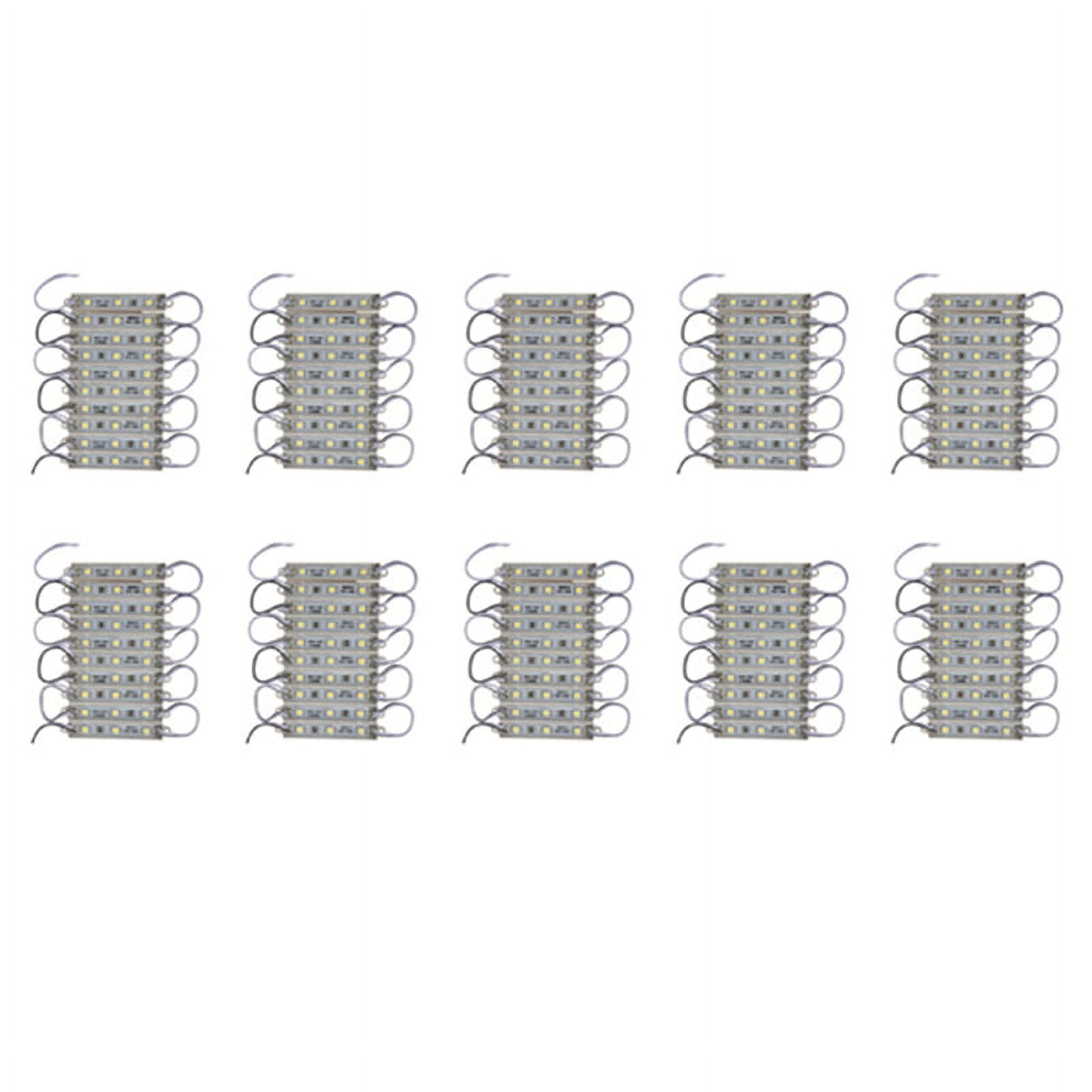 100Pcs 5050 SMD 3 LED Module LED Strip String Light Waterproof DC 12V ...