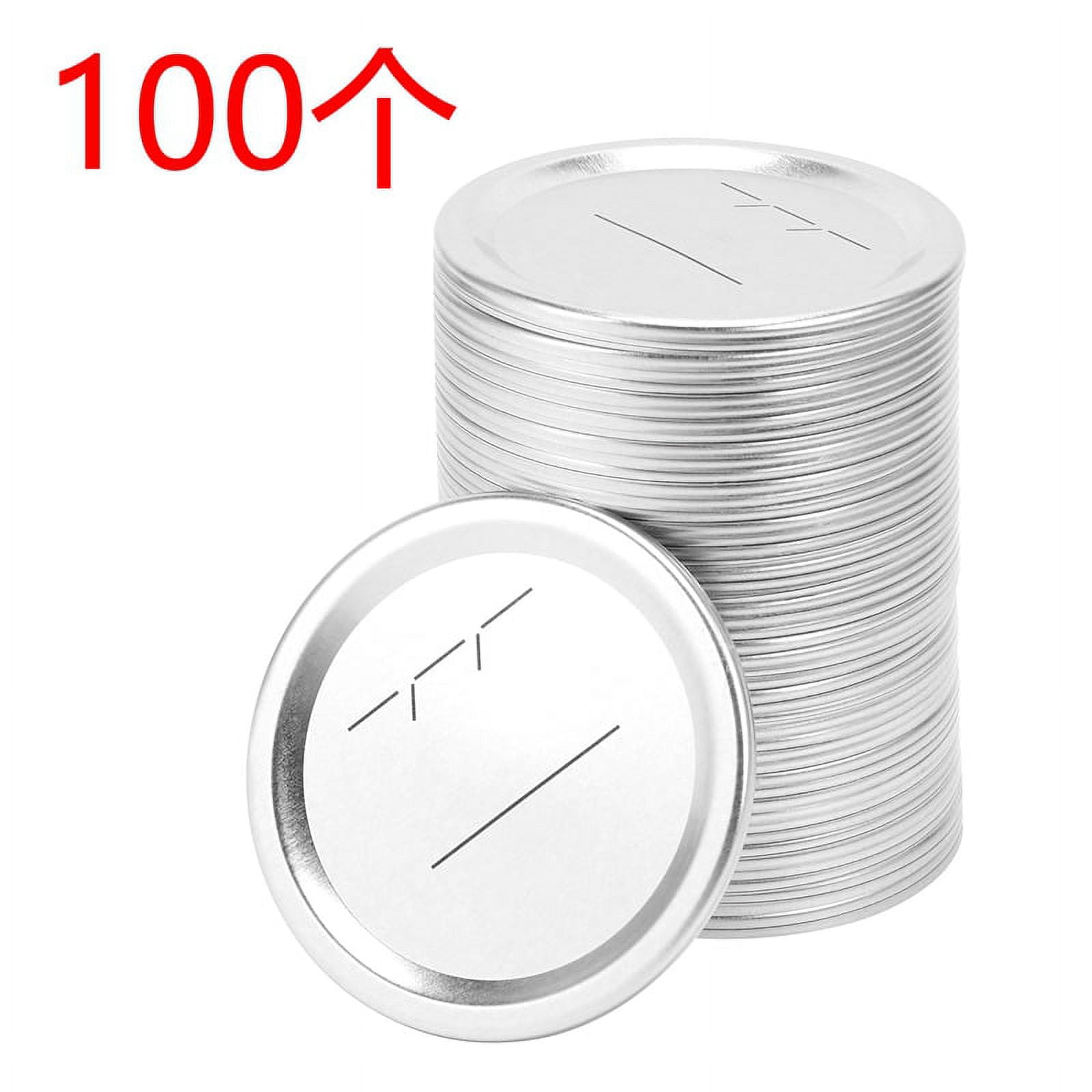 100Pcs 70mm Regular Mouth Canning Lids for Ball,Jars Split -Type Metal ...