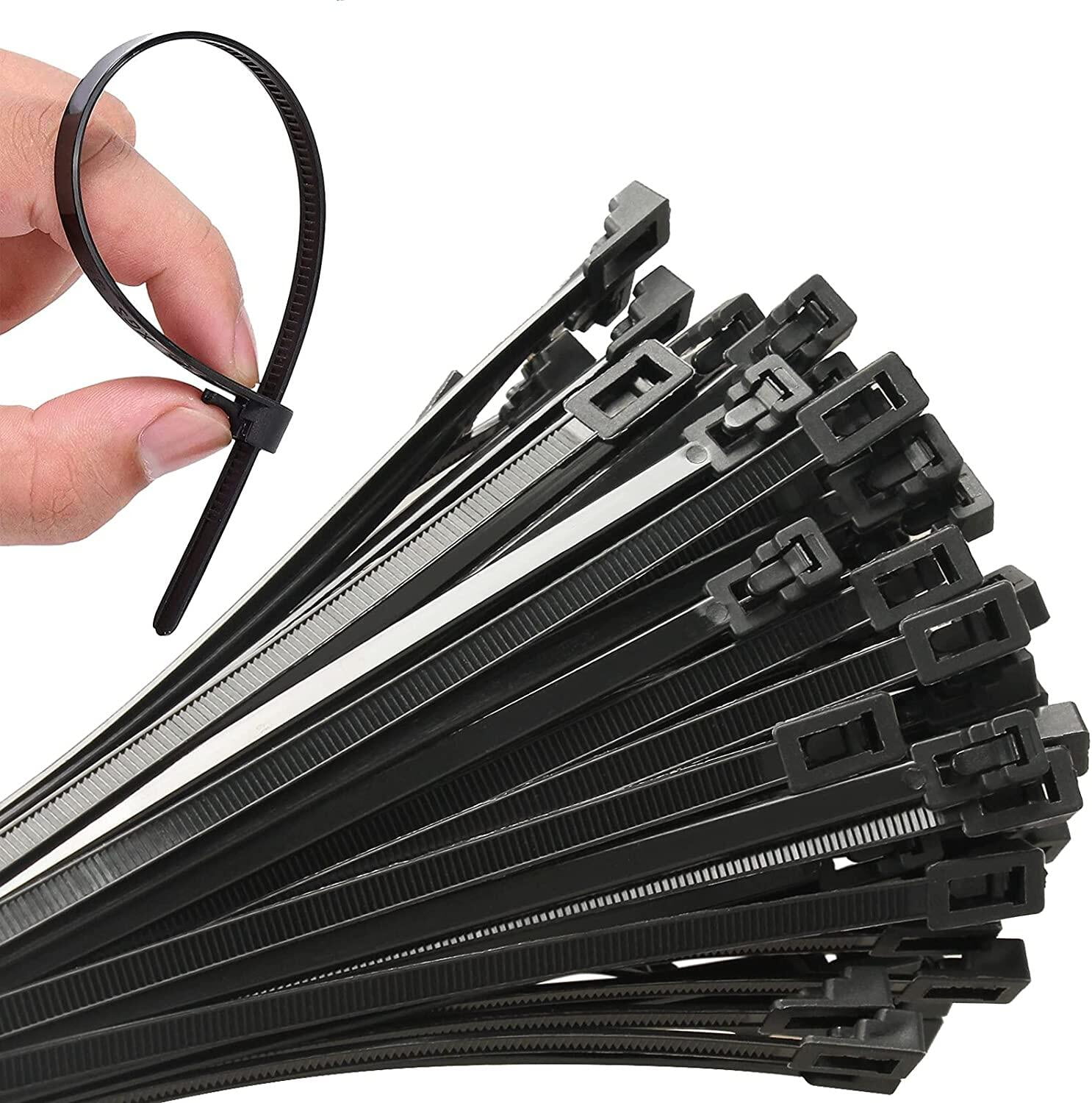 100Pcs 8 Inch Heavy Duty Industrial Zip Toes 40lbs Tensile Strength ...