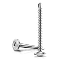 100Pcs #8 x 2 Self Tapping Screws for Metal, 410 Stainless Steel, Sheet ...