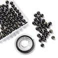 100Pcs 8mm Natural Golden Sheen Obsidian Round Beads with 10m Elastic ...