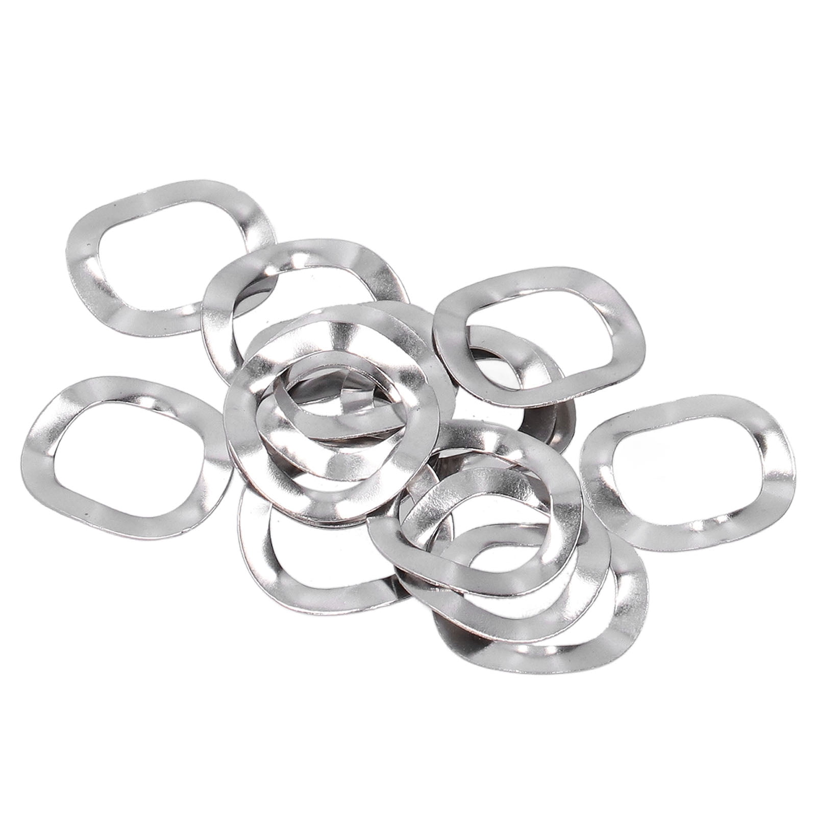 100Pcs A2 Stainless Steel Wave Washers, DIN137 B Crinkle Washers for ...