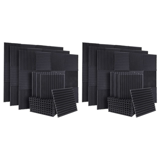 Walmart 100Pcs Acoustic Soundproof Foam Panels, Noise Reduction Padding ...