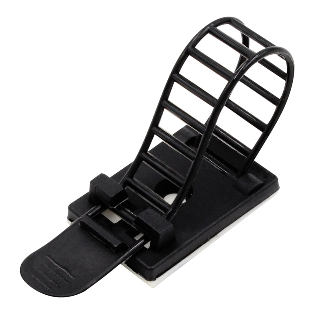 100Pcs Adhesive Cable Ties Clamp Adjustable Cable Organizers Wire ...