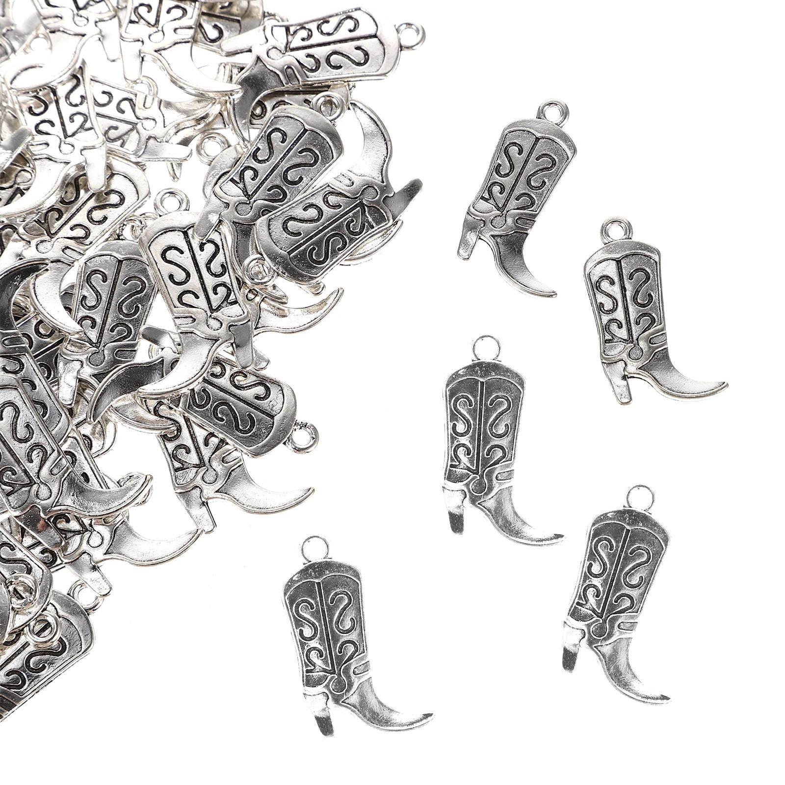 100Pcs Alloy Boot-shaped Charms Jewelry Pendants Lovely Necklace ...