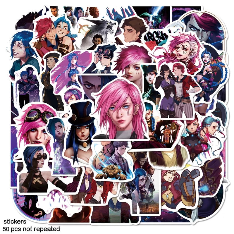 100Pcs Arcane Stickers for Kids Gifts Water Bottle Cup Laptop Guitar ...