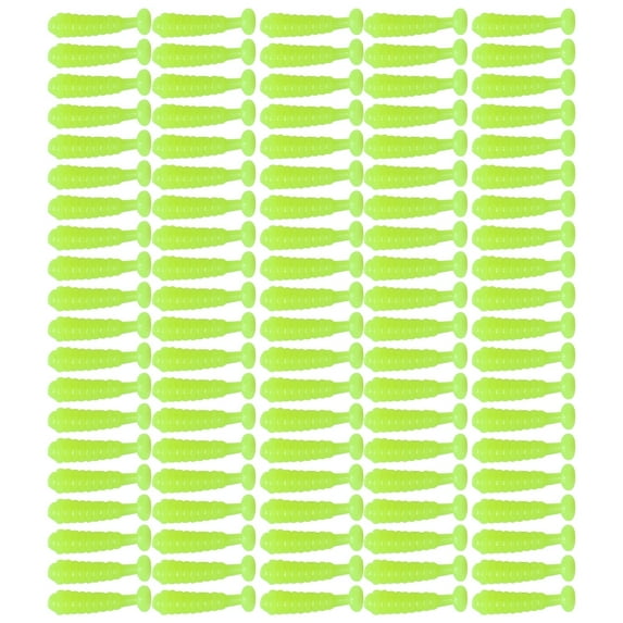 100Pcs Artificial Baits Fishing Lures Paddle Tail Swimbait for Trout ...