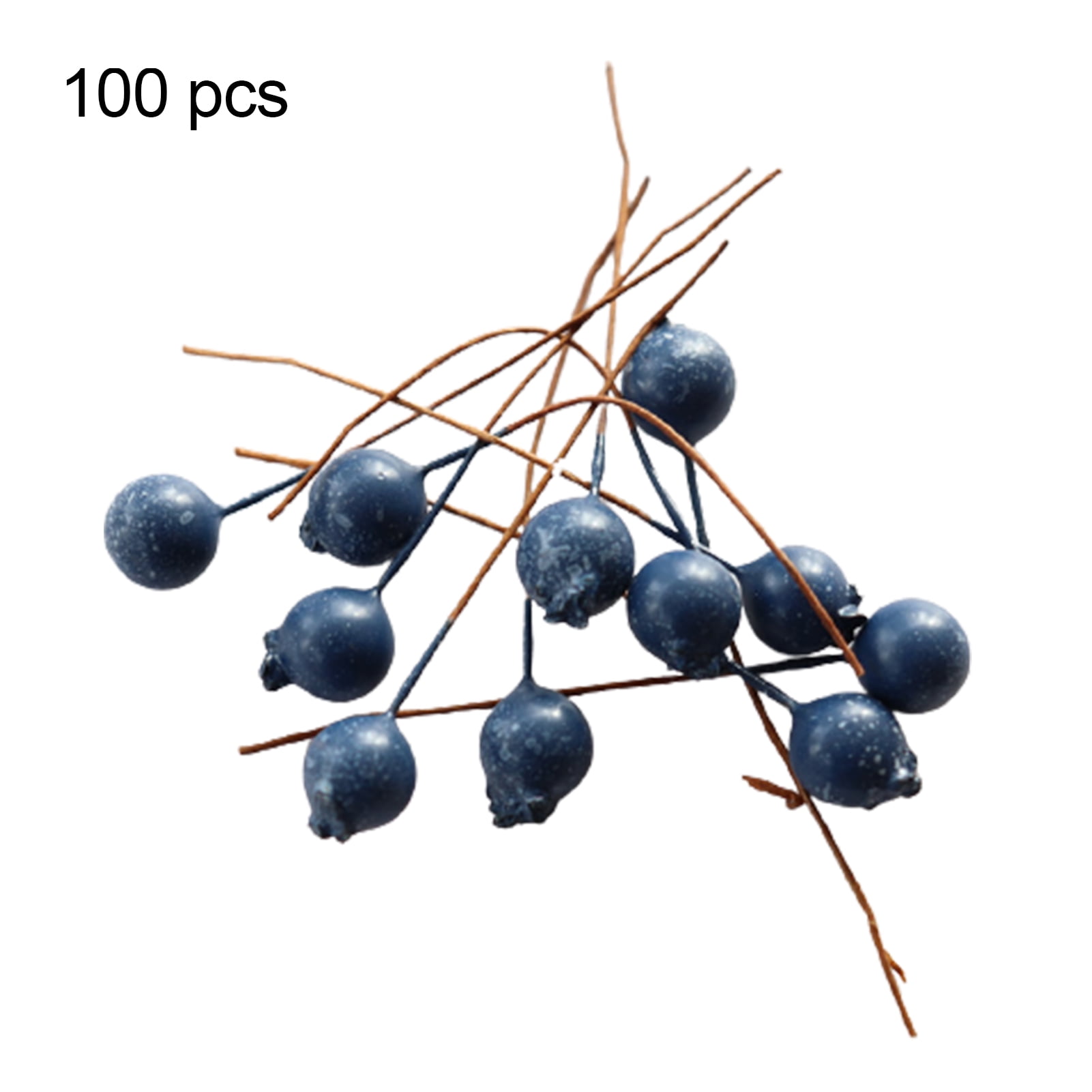 100Pcs Artificial Blueberry Picks - Berry Stems & Fruit Sprays for Home ...