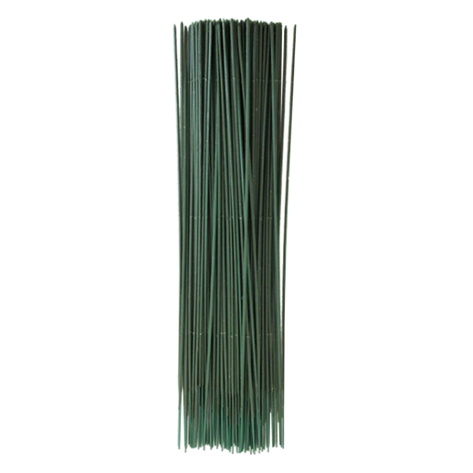 100Pcs Artificial Flower Pole Floral 30cm Rod Bouquet Making Green ...