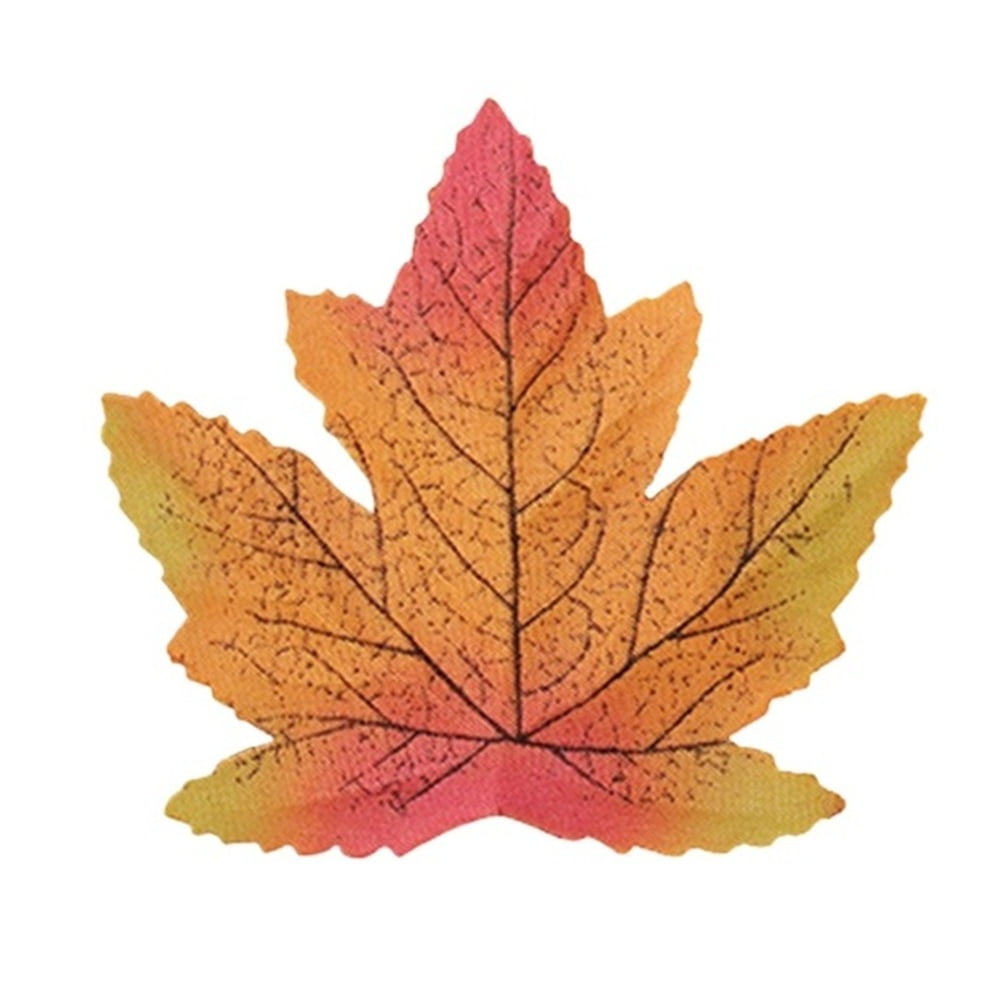 100Pcs Artificial Maple Silk Leaf Autumn Fake Leaves Garland Maple ...
