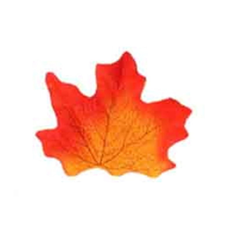 100Pcs Artificial Silk Maple Leaf Autumn Fake Leaves Garland Maple ...