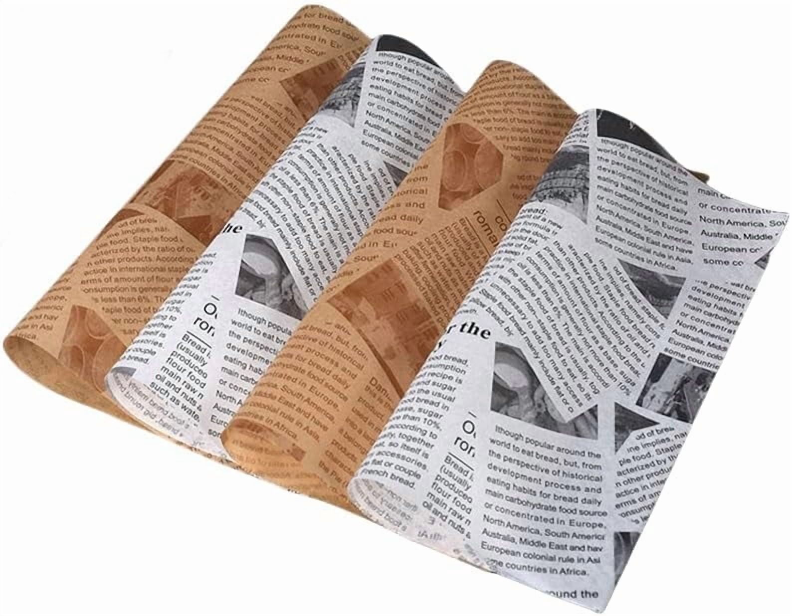 100Pcs Baking Parchment Paper Roll Non Stick Baking Paper Newspaper ...
