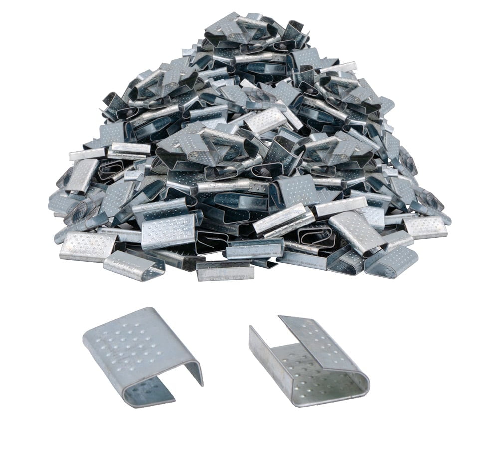 2000Pcs Packaging Strapping Open Serrated Seals 5/8" Strap Width ...