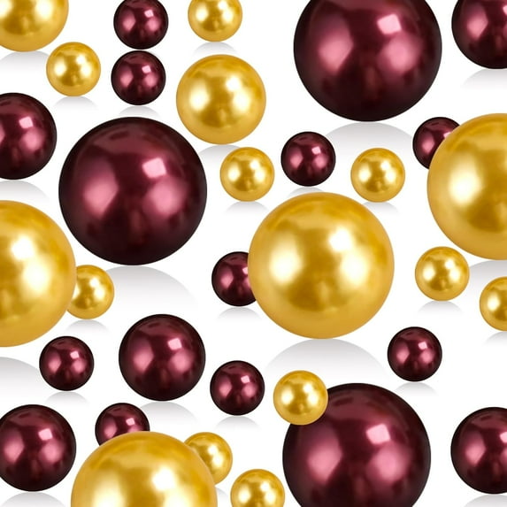 100Pcs Beads Pearls Vase Fillers, No Hole Faux Pearl for Centerpieces ...