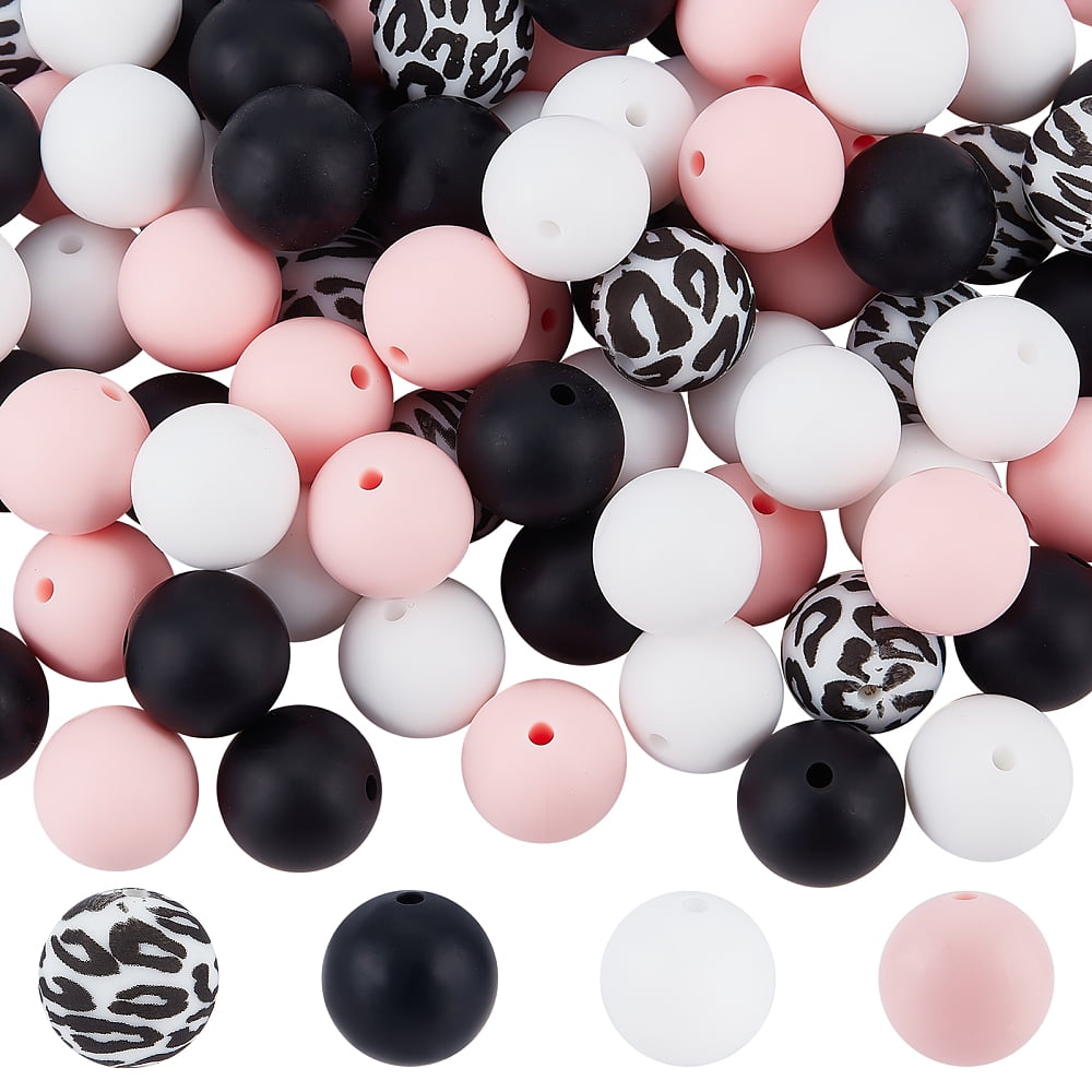 100Pcs Beads Round Mixed Color 14.5~15mm Hole: 2~2.2mm - Walmart.com