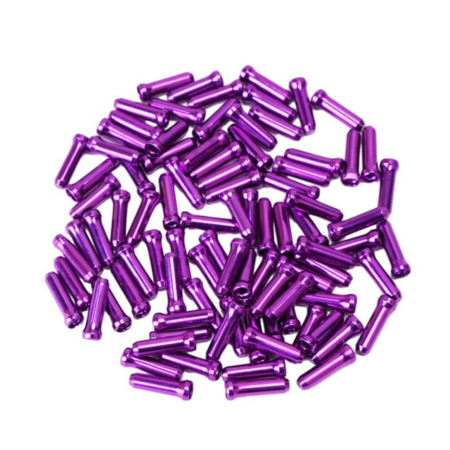 100pcs Bicycle Brake Cable End Cap Crimp Ferrule Tip Steel Wire Tips