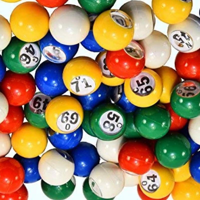 100Pcs Bingo Balls Raffle Balls Calling Balls with Easy Read Number ...