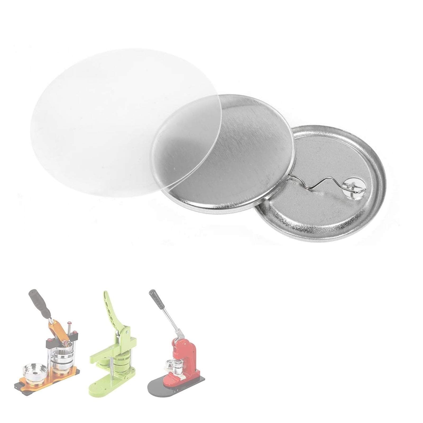 100Pcs Blank Badge Pin Button Maker Parts Material Supplies 32mm 37mm ...