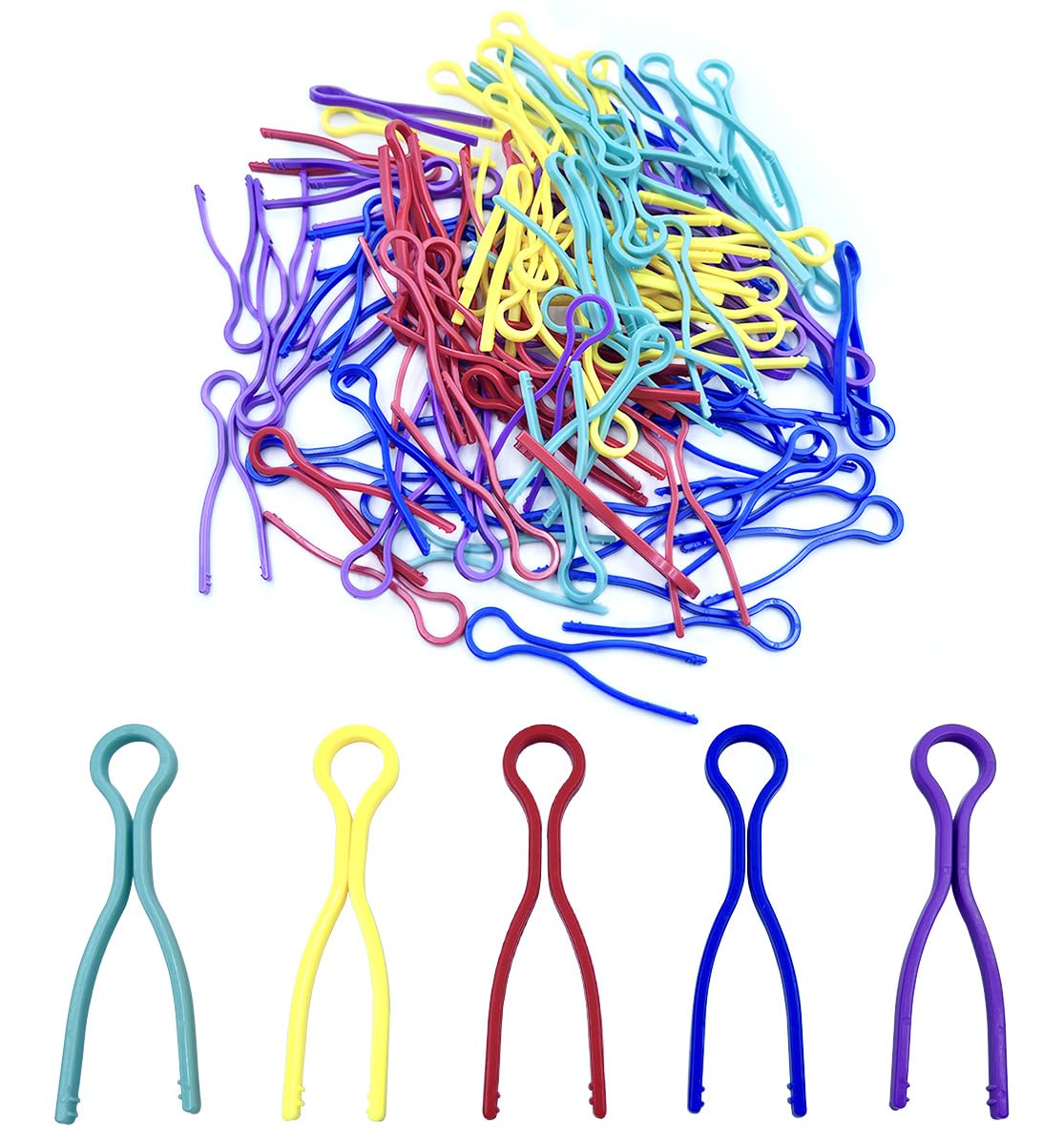 100Pcs Bobbin Thread Holders 5 Colors Bobbin Clips Thread and Bobbin ...