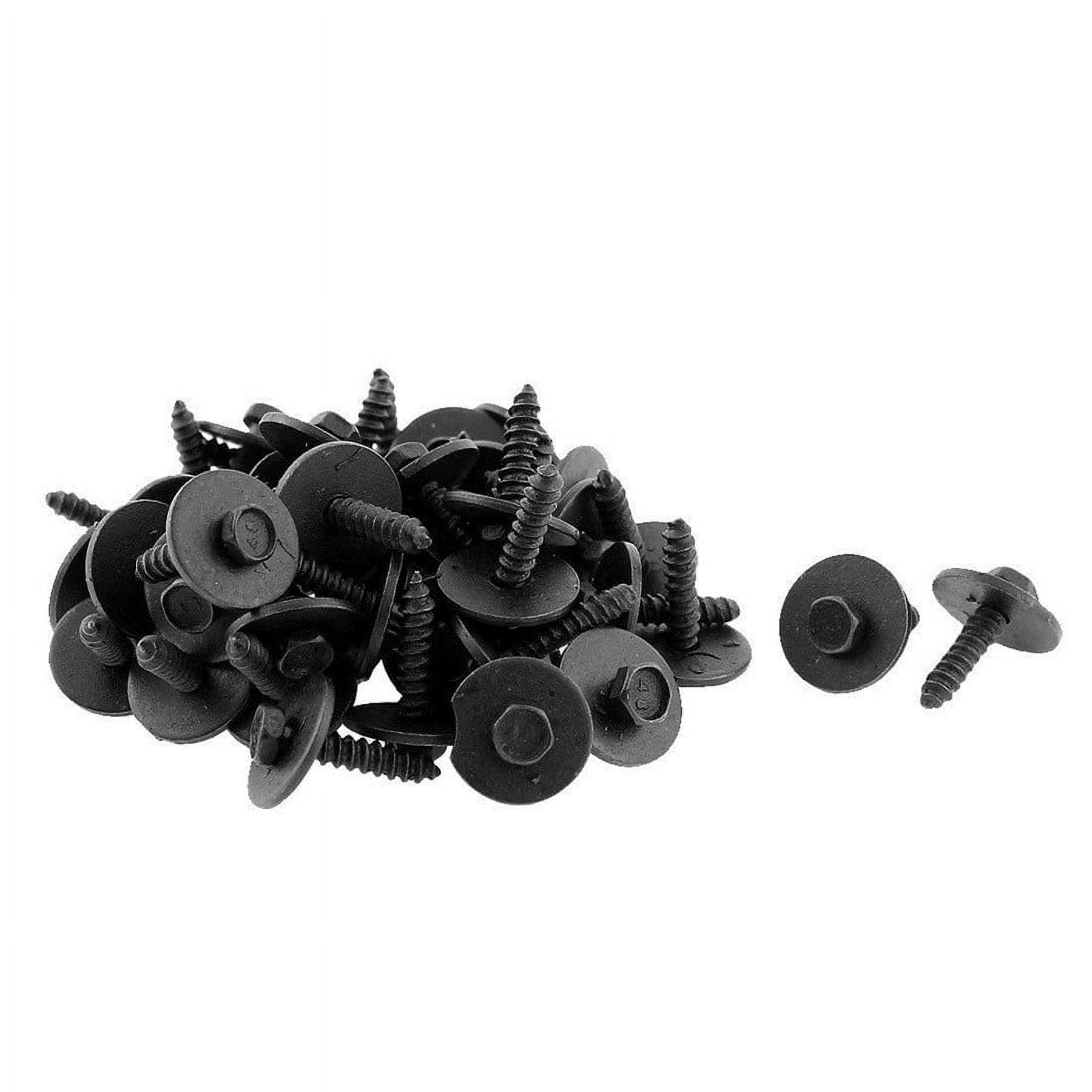 100Pcs Bumper Fastener Rivet Clips Fender Bumper Shield Retainer 7mm ...