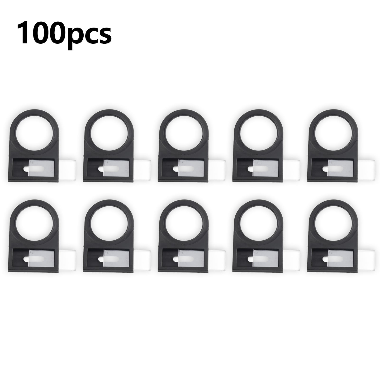 100Pcs Button Switch Plug-In Panel Label Frame Push Button Mounting ...
