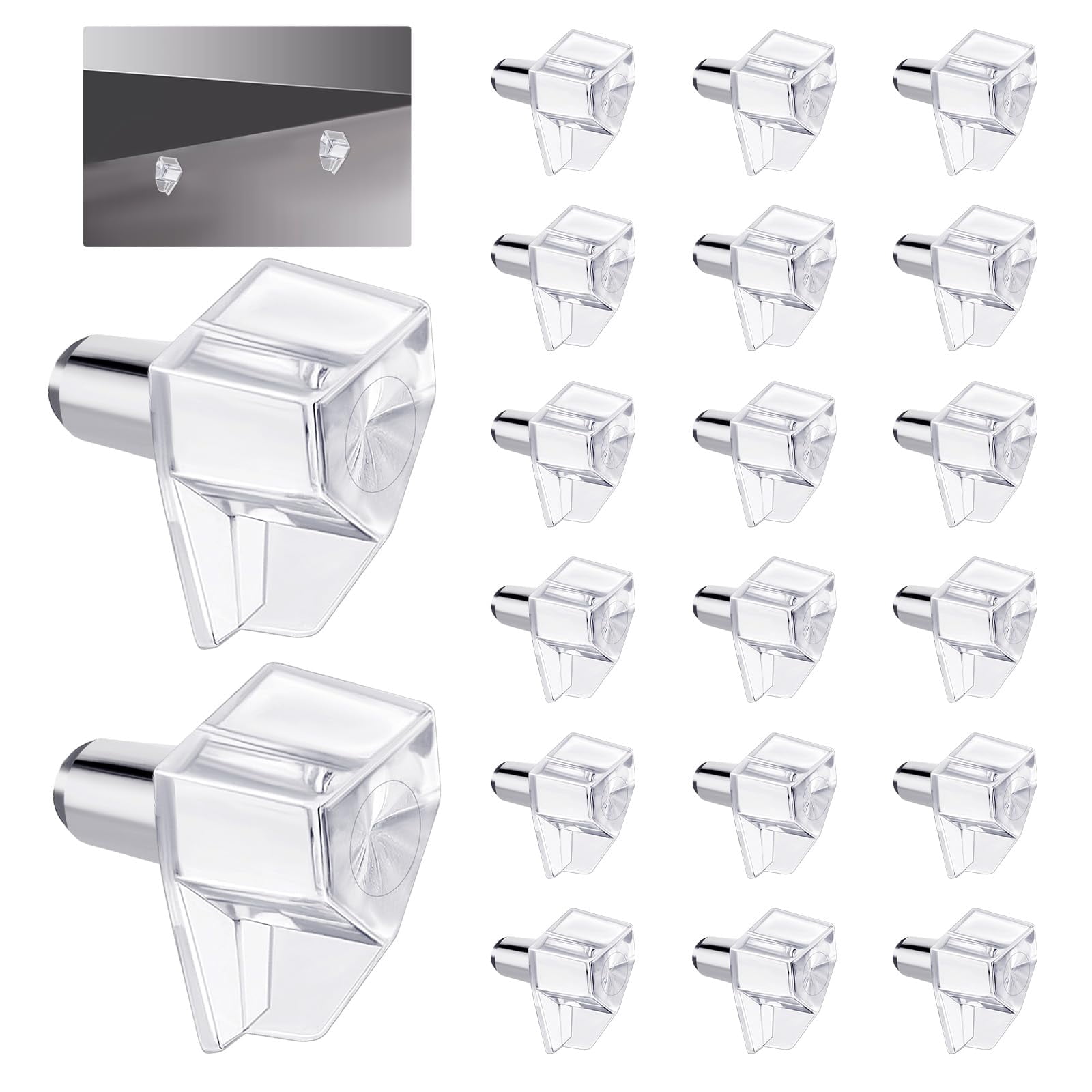 100Pcs Cabinet Shelf Pegs for Shelves, 5mm Adjustable Shelf Pins ...