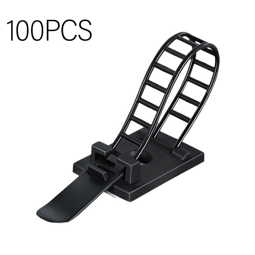 100PCS Cable Ties Cable Clips, Nylon Cable Straps,Cable Management ...