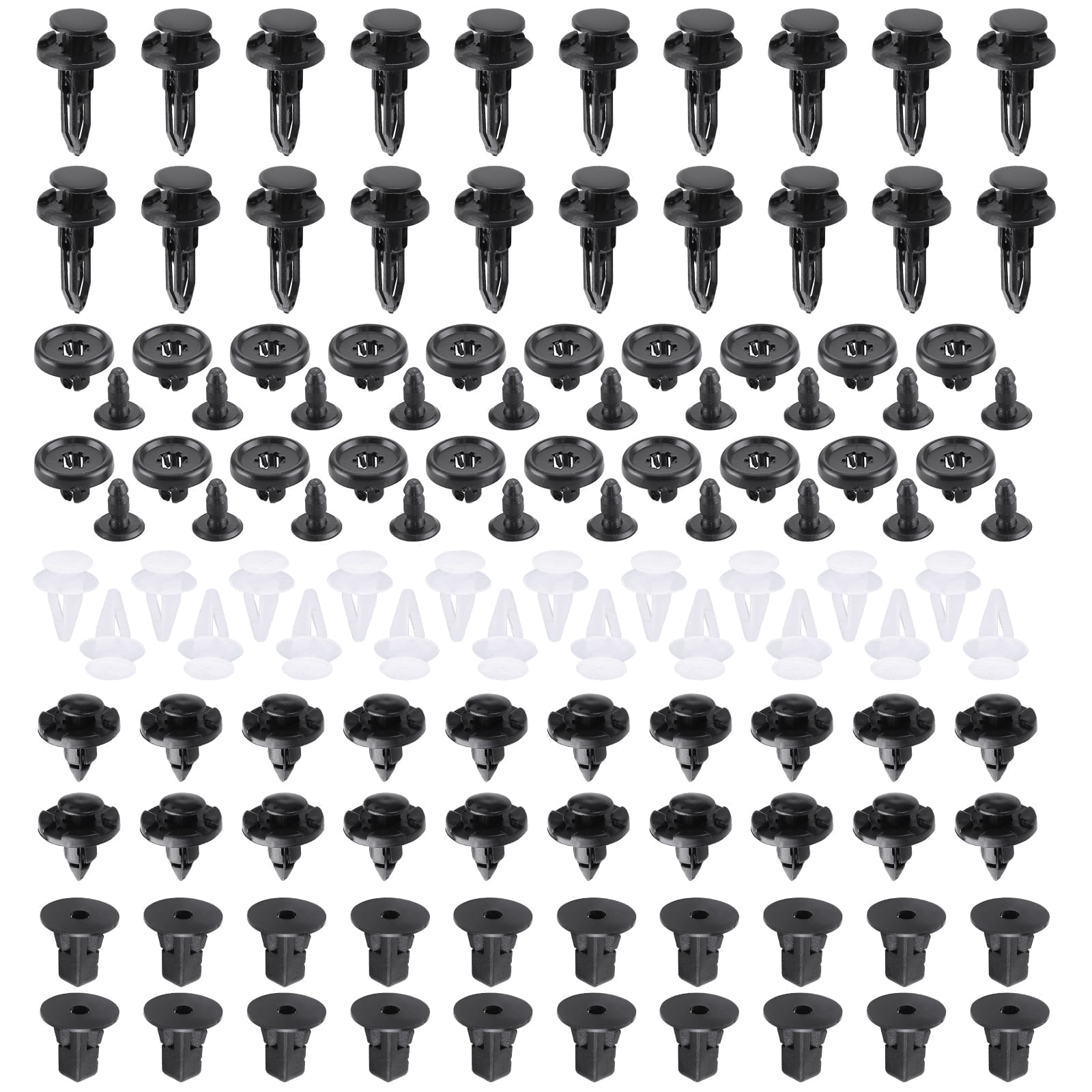 100Pcs Car Trim Panel Clips Bumper Pin Rivet for TOYOTA & LEXUS Models ...
