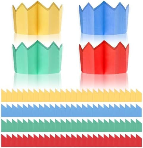 100Pcs Christmas Paper Crowns Hats for Crackers, Christmas Cracker Hats ...