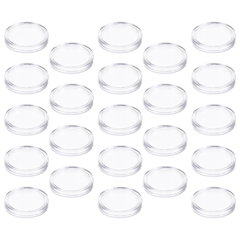 100Pcs Transparent Coin Holders Convenient Coin Cases Coin Capsules ...