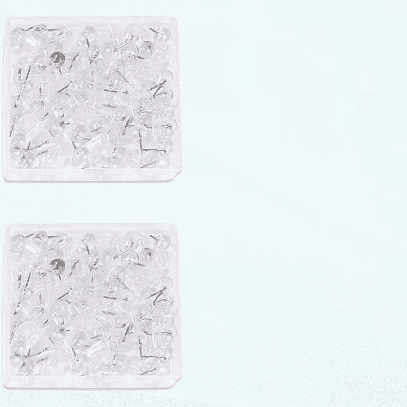 100Pcs Clear Ball-Shaped Push Pin Hooks, Push Pin Hangers, Thumbtacks ...