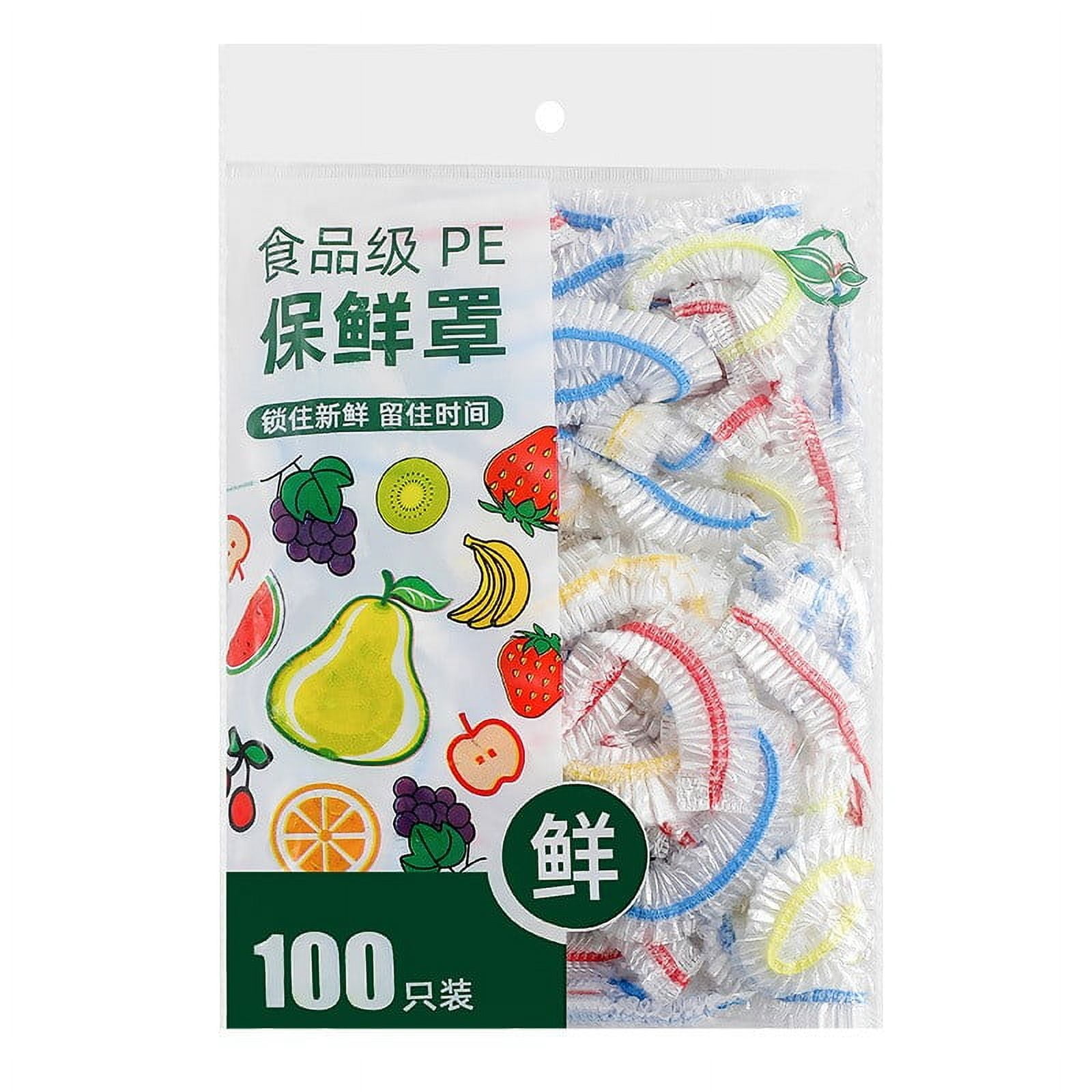 100Pcs Clear Plastic Food Covers | Thickened Disposable Cling Film for ...